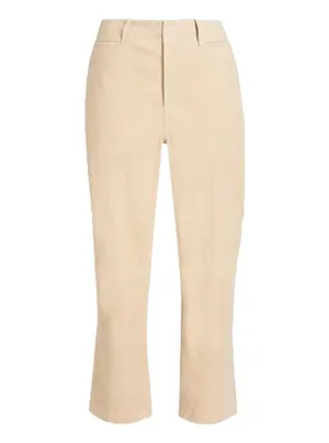 FRAME FRAME Flared Lambskin Pants Beige