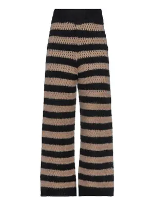 Red Valentino Striped Knit Pants - Beige
