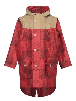 Woolrich Checked Parka - Red