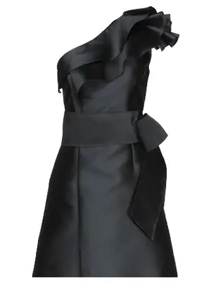 Alberta Ferretti Mini One-shoulder Dress - Black