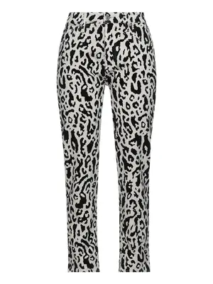 DEPARTMENT 5 Tapered Animal Print Pants Ivory