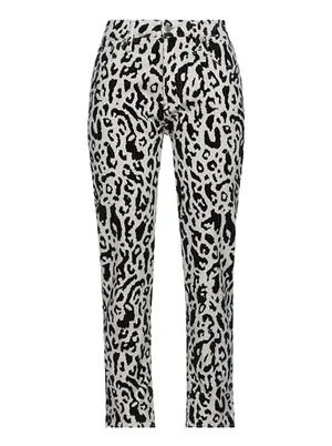 DEPARTMENT 5 Tapered Animal Print Pants White