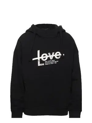 Dolce & Gabbana Fleece Logo Hoodie - Black