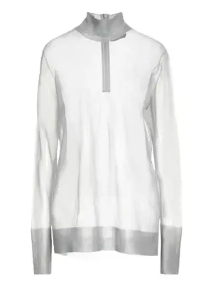 Dolce & Gabbana Turtleneck Polyester Top Grey