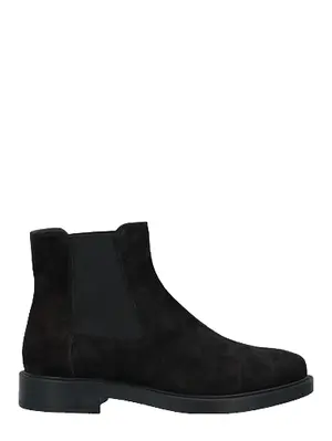 TOD'S Ankle Boots In Leather Black