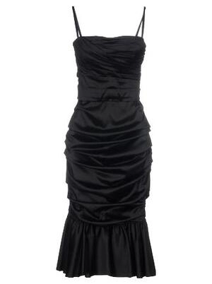 Dolce & Gabbana Maxi Dress Size Silk, Elastane - Black