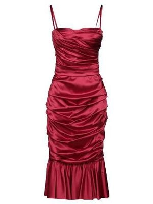 Dolce & Gabbana Maxi Dress Size Silk, Elastane - Red