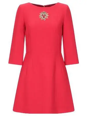 Dolce & Gabbana Mini Wool Dress - Red