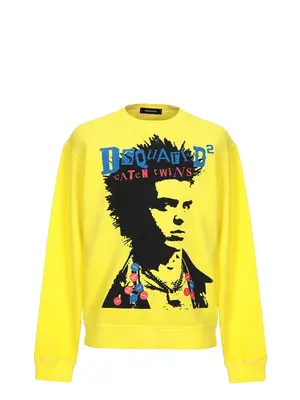 Dsquared2 Cotton Sweatshirt - Yellow
