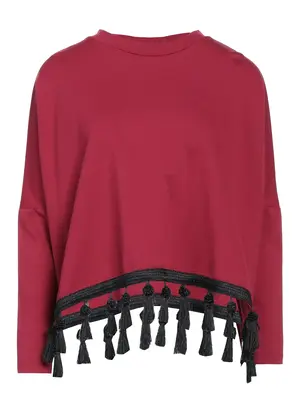 MARIUCCIA MARIUCCIA T-Shirt With Tassels Maroon
