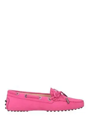 TOD'S Loafers In Soft Leather With Bow Detailing - Magenta