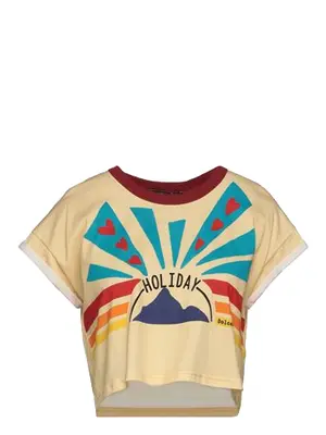 Dolce & Gabbana Printed Cotton T-shirt - Yellow