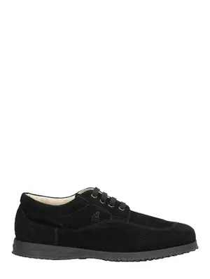 Hogan Leather Lace-up Derby Shoes - Black