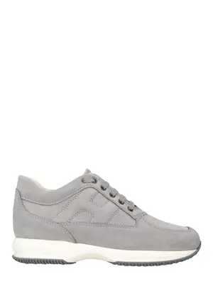 Hogan Low-Top Leather Sneakers Light Grey