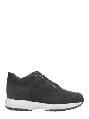 Hogan Low-Top Leather Sneakers Steel Grey