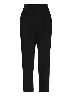 Peserico Tapered Relaxed Fit Trousers Black