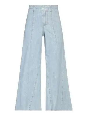 Au Jour Le Jour Cotton Flared Jeans - Blue