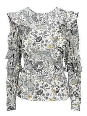 MARANT ETOILE Floral Print Top - Ivory