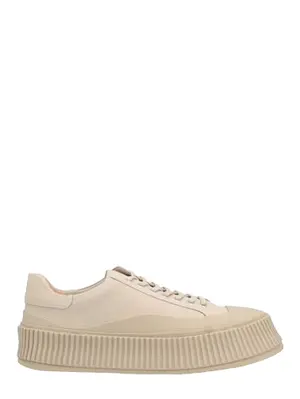 JIL SANDER Low-top Flatform Sneakers - Beige