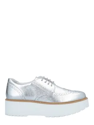 Hogan Lace-up Leather Shoes - Silver