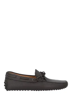 TOD'S Loafers In Leather Dark Brown