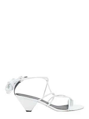 Isabel Marant Lambskin Sandals - White