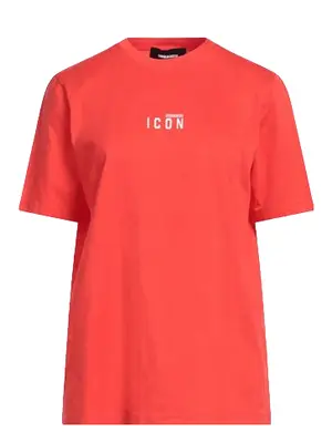 Dsquared2 DSQUARED2 Cotton T-Shirt With Logo Print Tomato Red