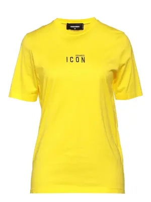 Dsquared2 DSQUARED2 Cotton T-shirt Yellow
