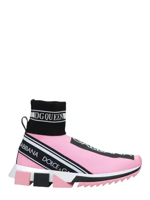 Dolce & Gabbana DOLCE & GABBANA Knitted Sock Sneakers Pink