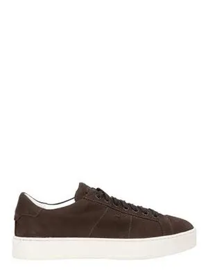 Santoni Leather Sneakers Brown
