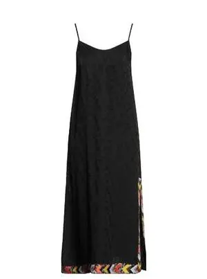 Palm Angels Midi Slip Dress - Black