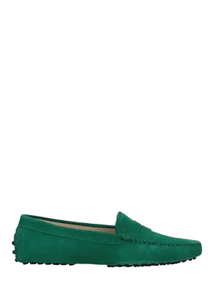 TOD'S Loafers In Leather Emerald Green