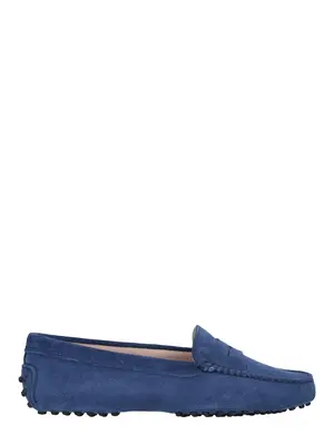 TOD'S Loafers In Leather Slate Blue