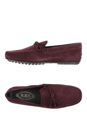 TOD'S TOD'S Leather Loafers Purple