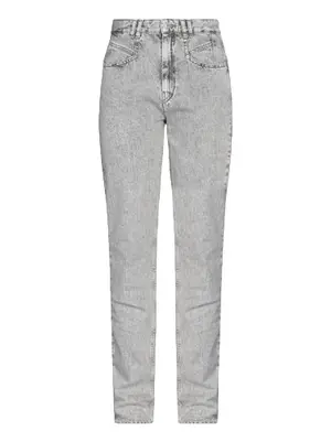 Isabel Marant Cotton Mom Jeans - Grey