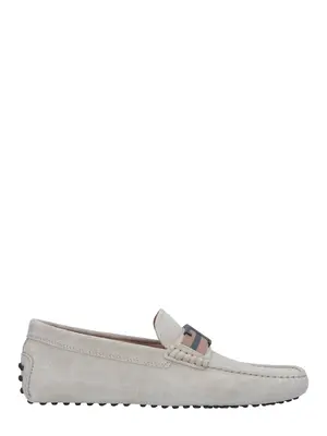 TOD'S TOD'S Leather Loafers Light Grey