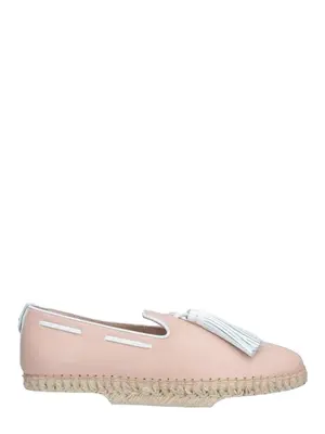 TOD'S Calfskin Espadrilles With Tassels - Pink