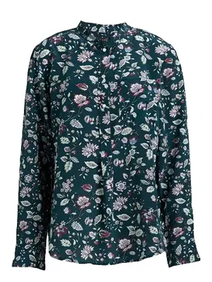 ISABEL MARANT Floral Print Satin Top