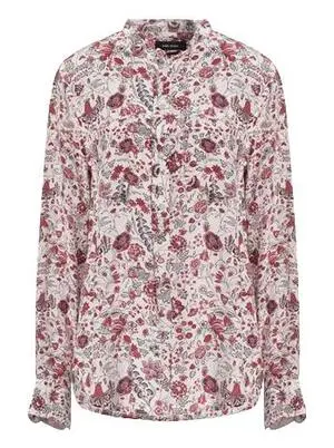 Isabel Marant Floral Print Satin Top - White