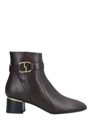 TOD'S TOD'S Leather Ankle Boots Dark Brown