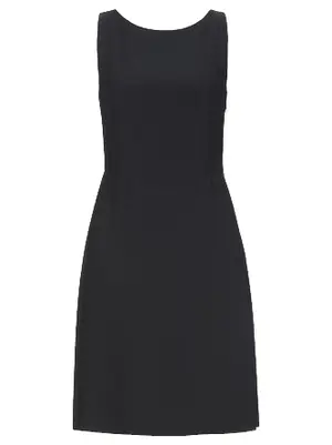 SEVENTY VENEZIA Midi Trapeze Dress Black