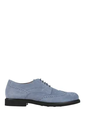 TOD'S TOD'S Leather Lace-Up Brogues Azure