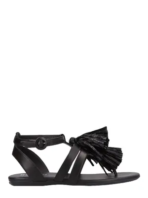 Hogan HOGAN Thong Sandals With Tassels Black