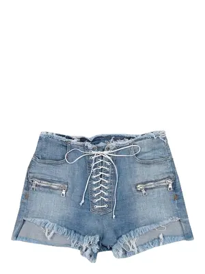 BEN TAVERNITI™ UNRAVEL PROJECT Denim Hot Pants - Blue