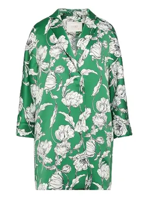 SEVENTY VENEZIA SEVENTY VENEZIA Floral Trench Coat Green