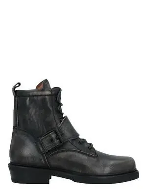 BUTTERO® Leather Ankle Boots - Black