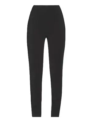 MANILA GRACE Tapered Slim-leg Pants - Black