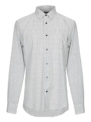 BIKKEMBERGS Shirt Size Cotton, Elastane - White