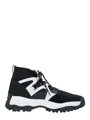 TOD'S Sneakers In Leather And Textile Fibers - Black