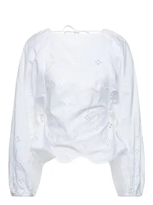 GANNI Top With Broderie Anglaise